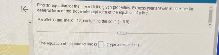 Solved Find an equation for the line with the given | Chegg.com