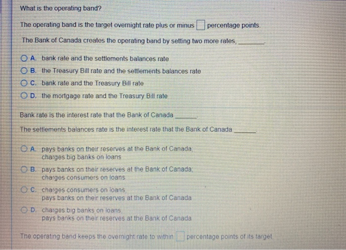 Solved What is the operating band? The operating band is the | Chegg.com