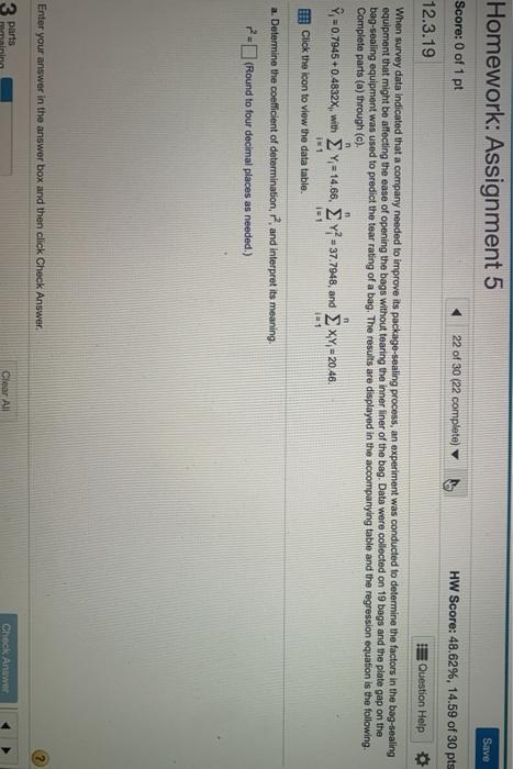 Solved Homework Assignment 5 Save Score 0 Of 1 Pt 22 Of 30