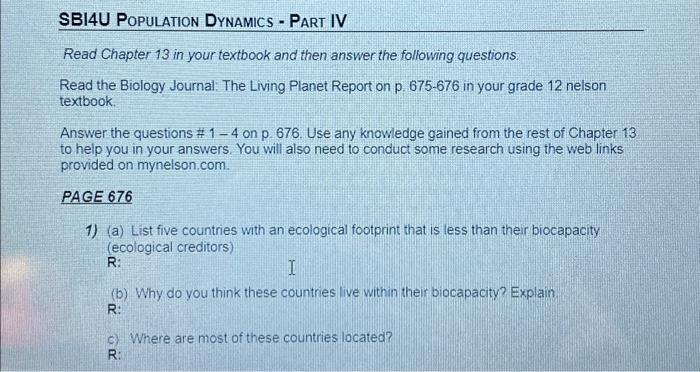 Solved Read Chapter 13 in your textbook and then answer the | Chegg.com