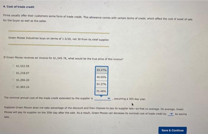 Solved Firms usually offer their customers some form of | Chegg.com