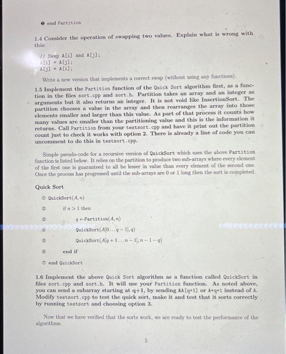 Solved } #include #include //#include "sort.h" int main() | Chegg.com