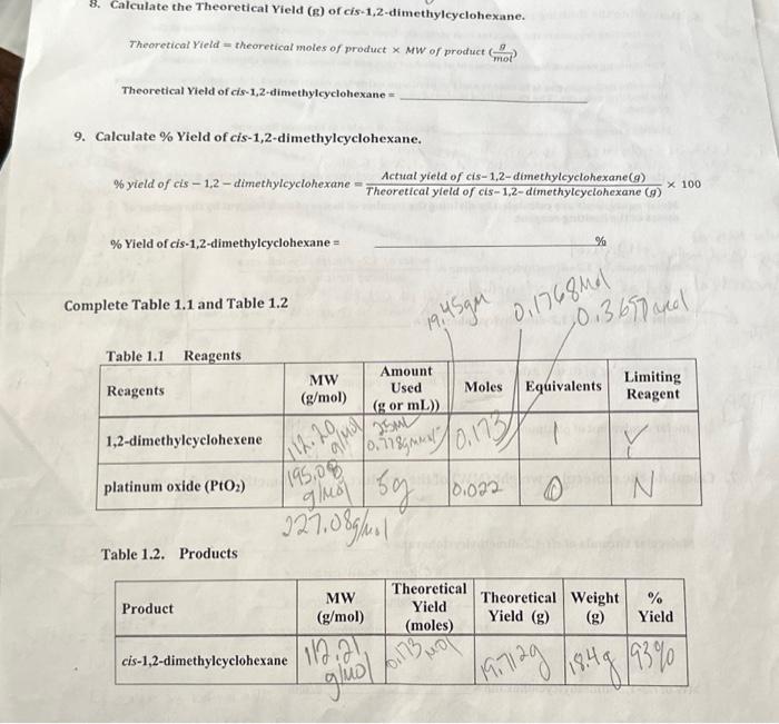 Solved can you fill out table and it clear ? to make sure if | Chegg.com