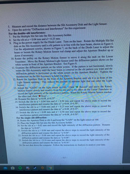 Solved what are some sources of error for this diffraction | Chegg.com