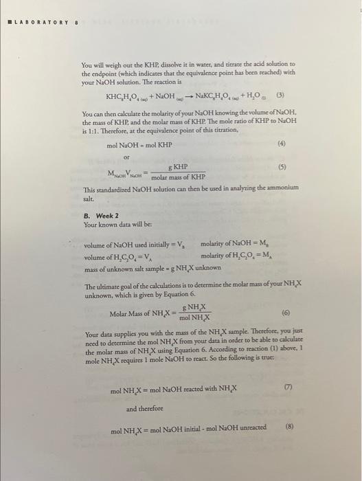 Solved A. NaOH Preparation: Approximate molarity of NaOH C. | Chegg.com