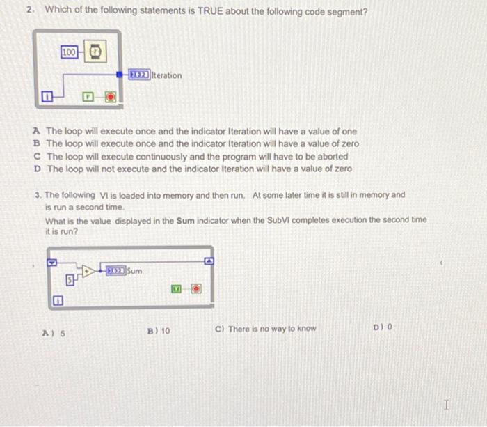 Solved 2 Which Of The Following Statements Is True About 