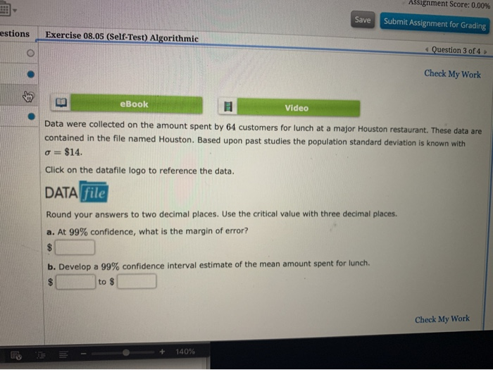 Solved Assignment Score: 0.00% Save Submit Assignment for | Chegg.com