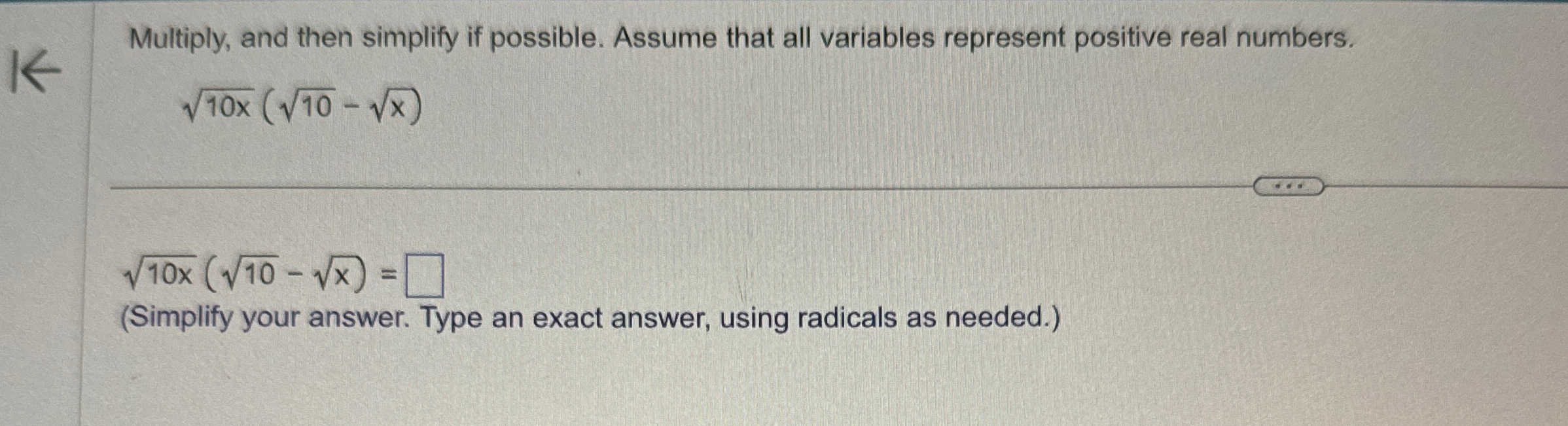 Solved Multiply, and then simplify if possible. Assume that | Chegg.com