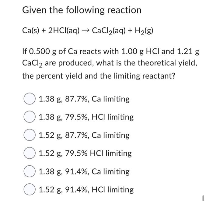 Solved Given the following reaction | Chegg.com