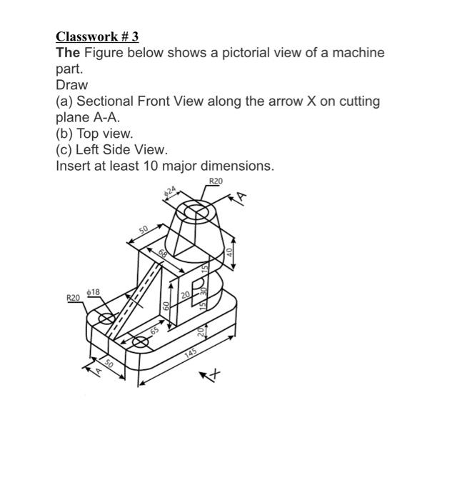 Solved Classwork #3 The Figure below shows a pictorial view | Chegg.com