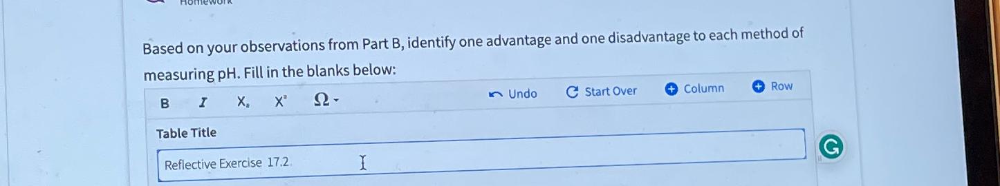 Solved Based on your observations from Part B, ﻿identify one | Chegg.com