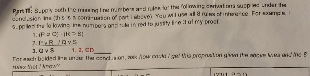 Solved Part Ii Supply Both The Missing Line Numbers And