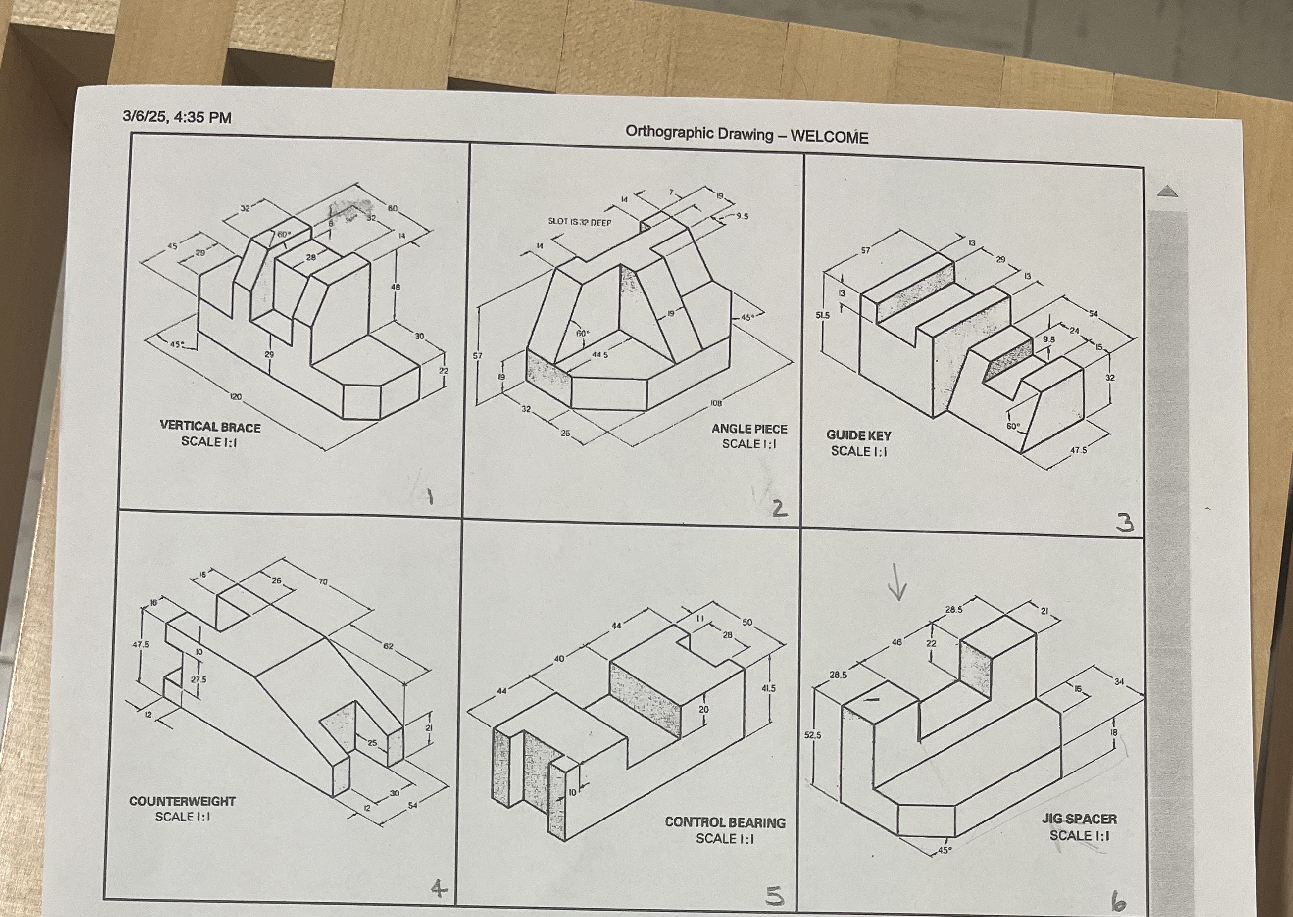 Solved Can you help me draw the top, front and side view of | Chegg.com