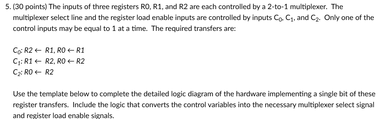 Solved |c0C1C2 ﻿NOTE: D1 ﻿is a register input, D0 ﻿is a | Chegg.com