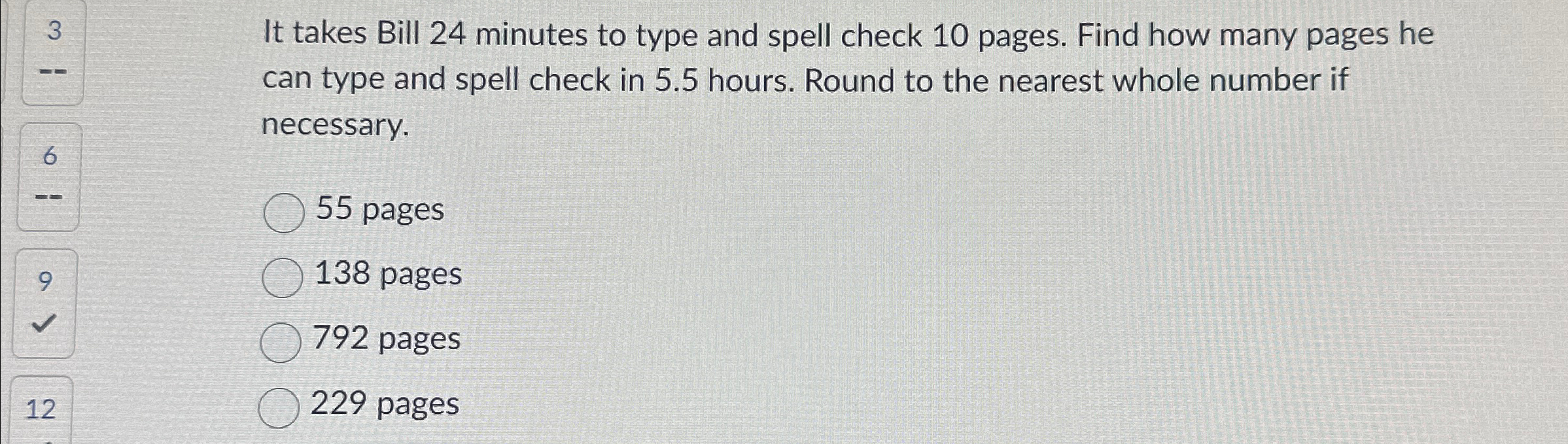Solved It takes Bill 24 ﻿minutes to type and spell check 10 | Chegg.com