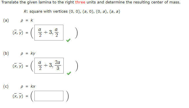 Solved Translate the given lamina to the right three units | Chegg.com