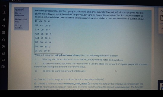 Solved O Not Yet Write A Program For Xyz Company To 5212