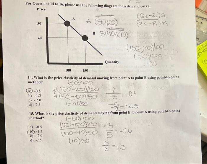 Solved For Questions 14 to 16 , please use the following | Chegg.com