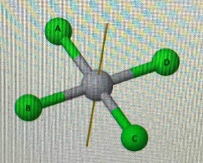 Solved Consider the molecule shown below. If the molecule | Chegg.com
