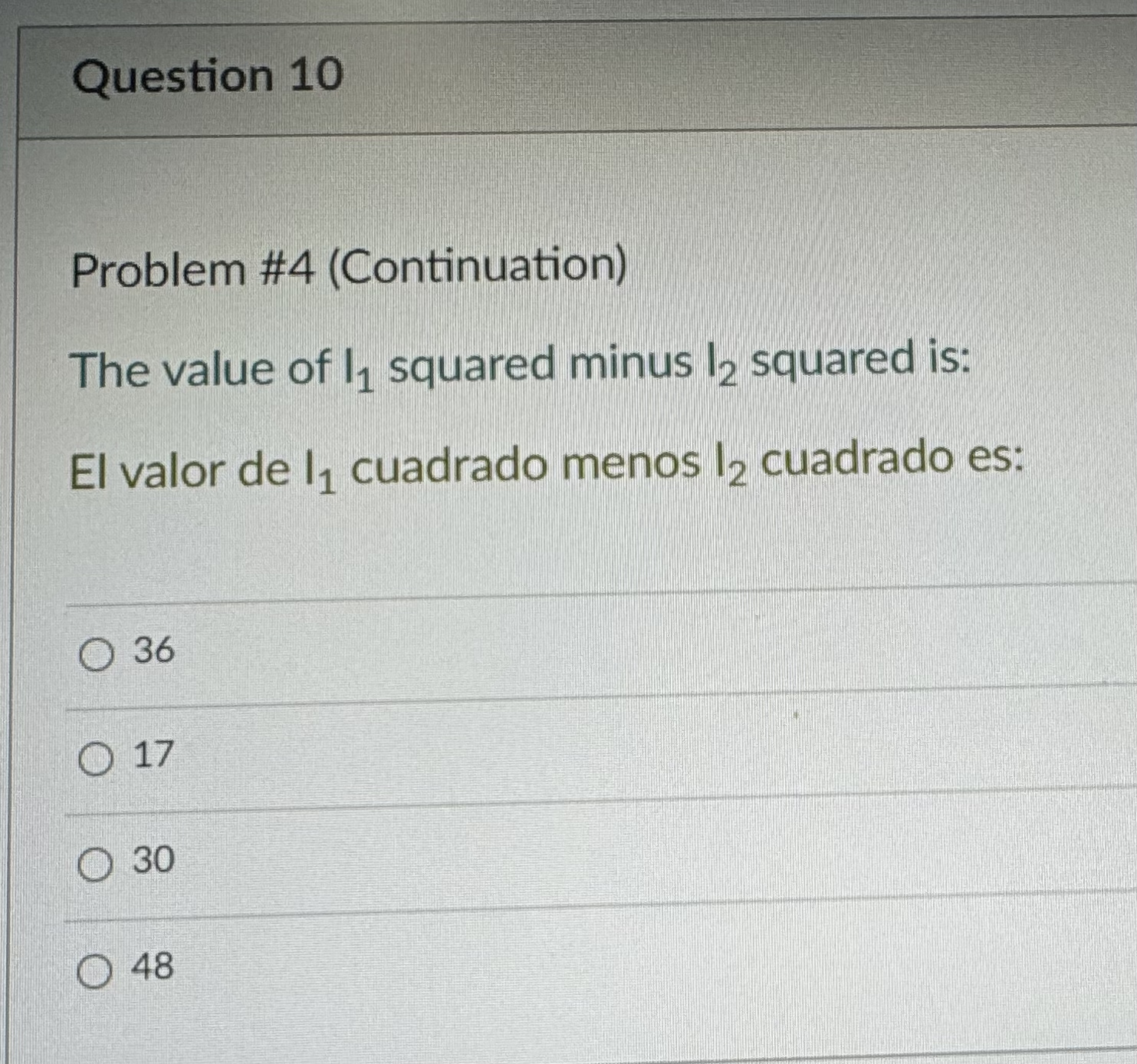 Solved Question 10Problem #4 (Continuation)The value of I1 | Chegg.com