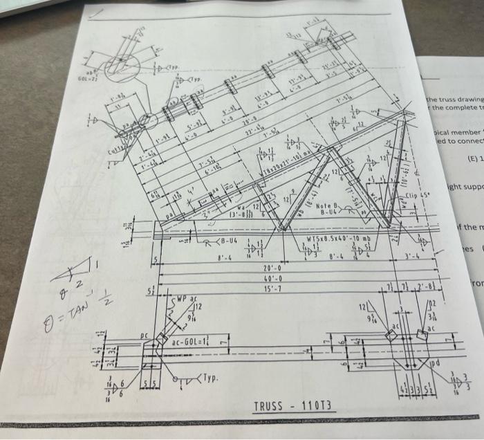 Solved Answer questions 1-15 for the two truss drawings. | Chegg.com
