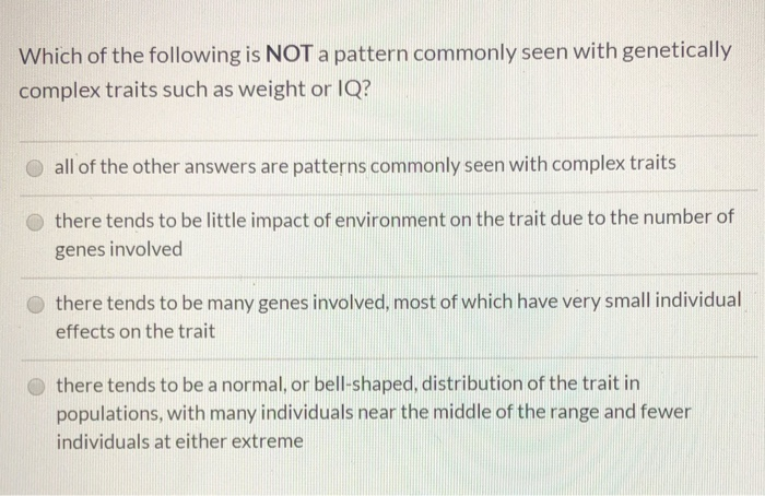 Solved Which of the following is NOT a pattern commonly seen | Chegg.com