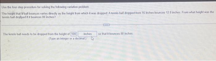 Solved Use the four-step procedure for solving the following | Chegg.com