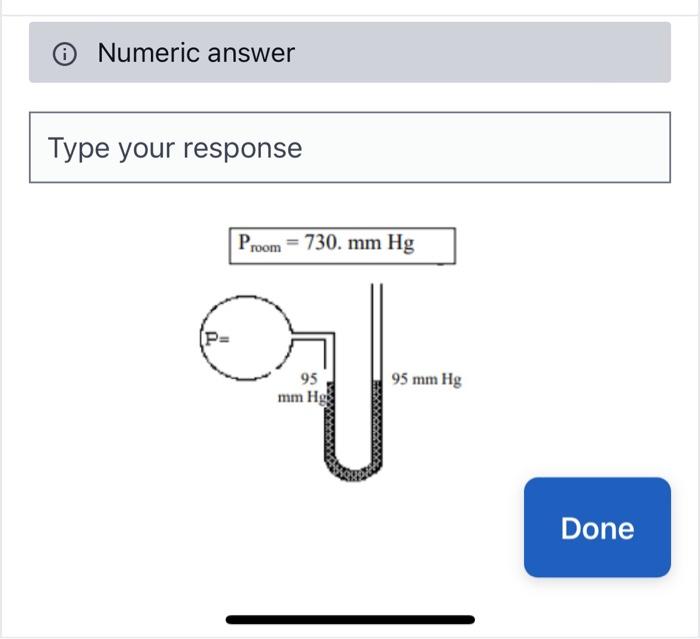 Solved what is the pressure of the gas in the bulb? please | Chegg.com