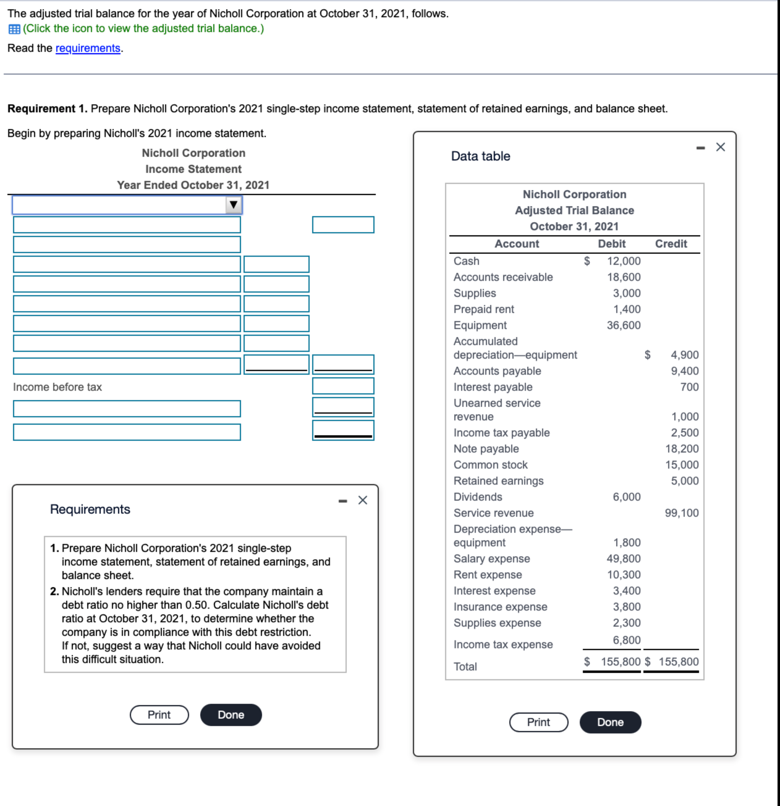 Solved Please complete all of the requirements and show your | Chegg.com