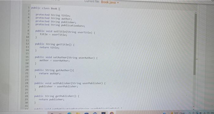 Solved 10.16 LAB: Book information (overriding member | Chegg.com