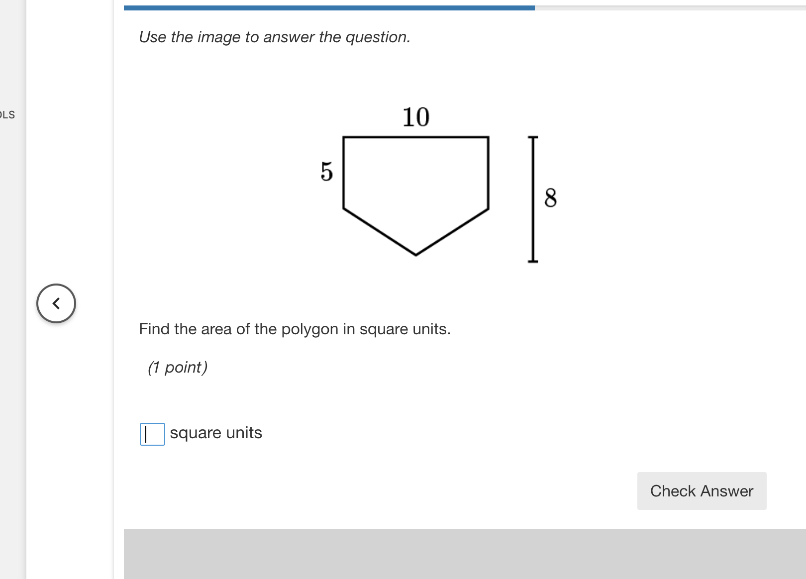 Solved Use the image to answer the question.Find the area of | Chegg.com