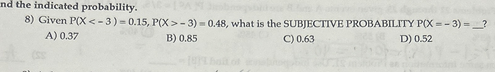 Solved nd the indicated probability.Given | Chegg.com