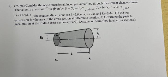 Solved a) (25 pts) Consider the one-dimensional, | Chegg.com