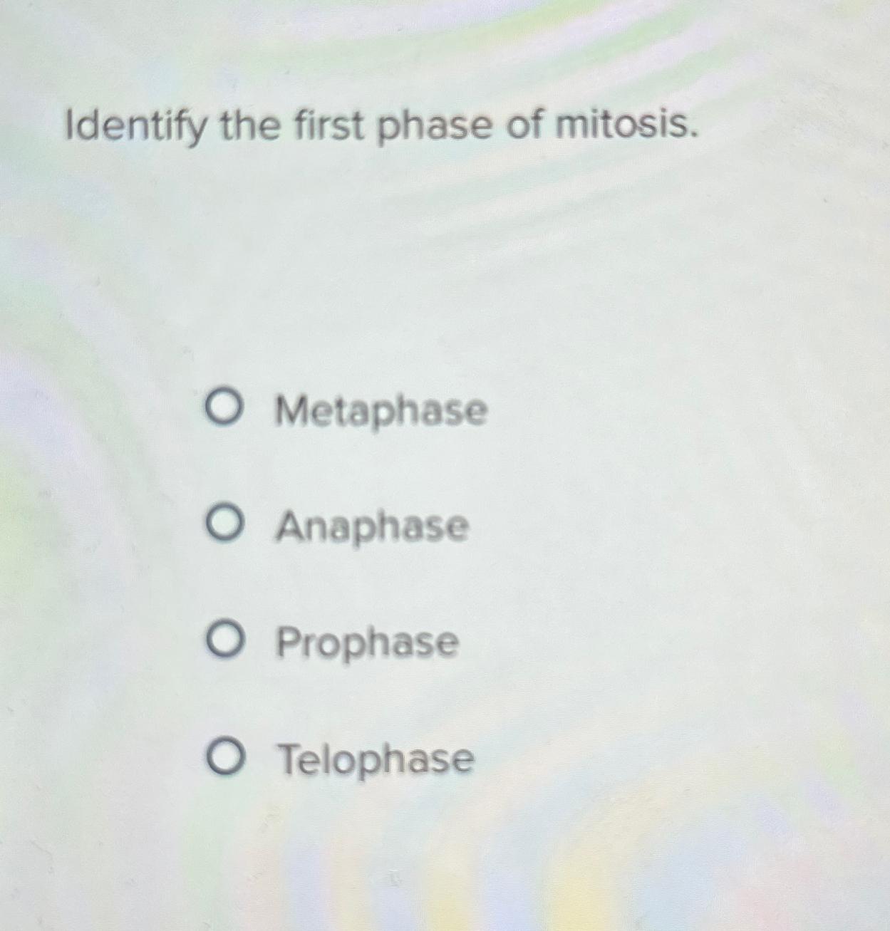 Solved Identify the first phase of | Chegg.com