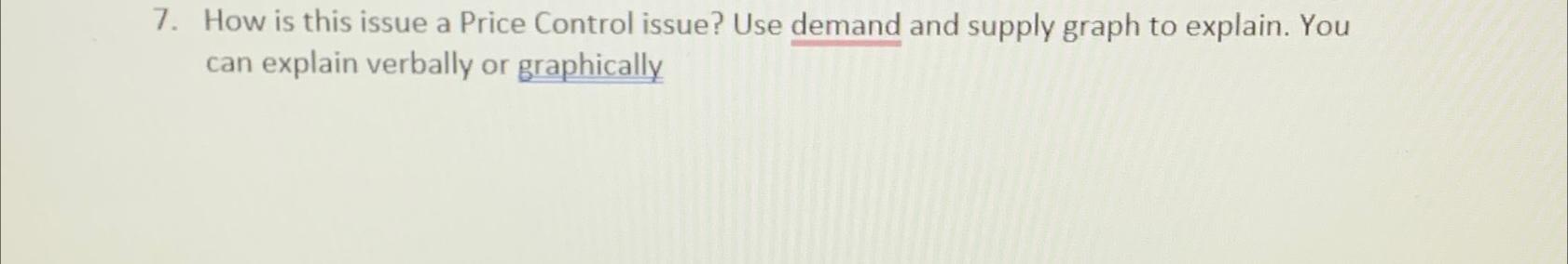 Solved How is this issue a Price Control issue? Use demand | Chegg.com