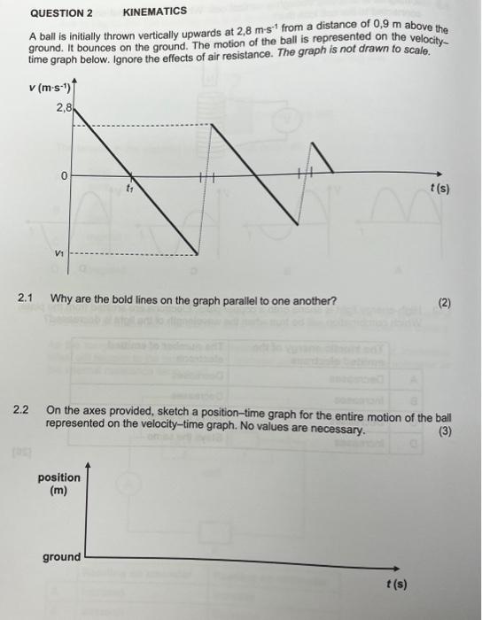 Solved vertical projectile motion in one dimension exam | Chegg.com