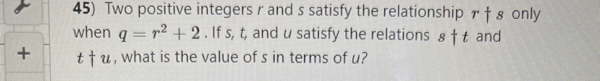 Solved Two positive integers r ﻿and s ﻿satisfy the | Chegg.com