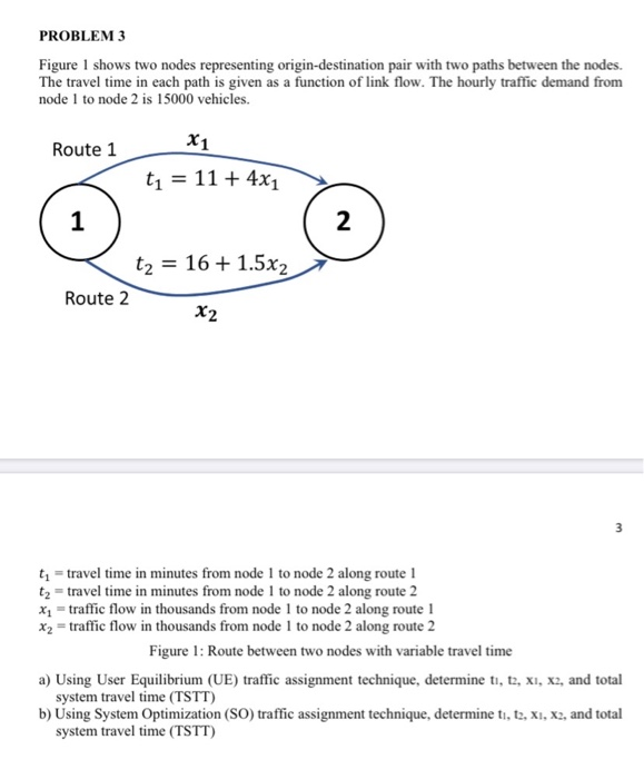 Solved PROBLEM 3 Figure 1 shows two nodes representing | Chegg.com