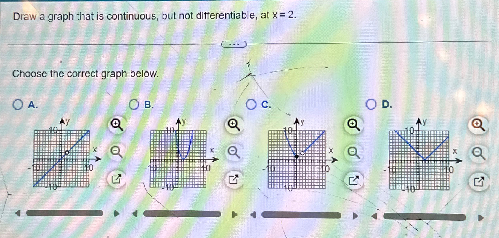 Solved Draw a graph that is continuous, but not | Chegg.com