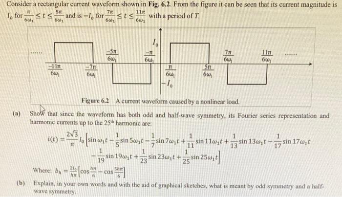 Solved Consider a rectangular current waveform shown in Fig. | Chegg.com
