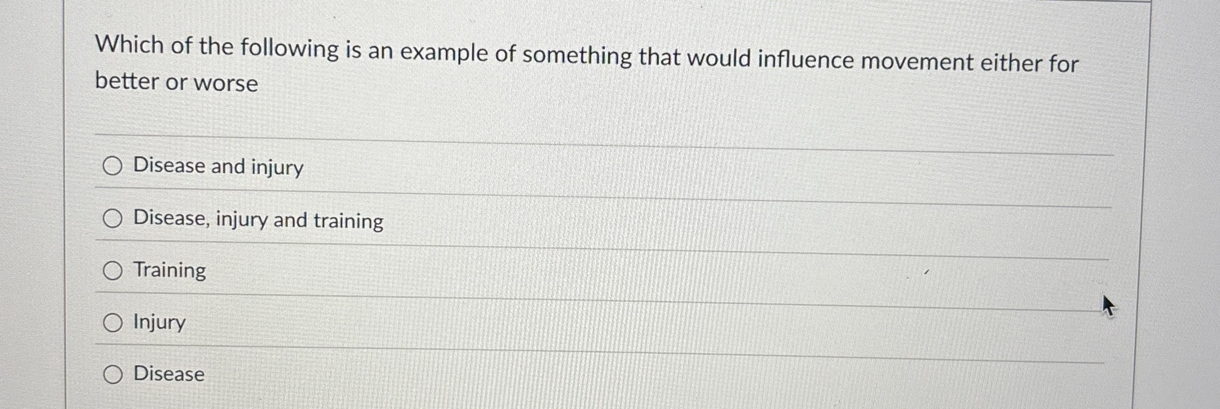 Solved Which of the following is an example of something | Chegg.com