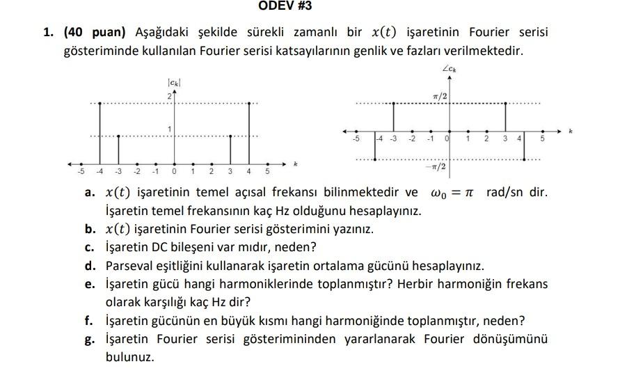(40 puan) Aşağıdaki şekilde sürekli zamanlı bir x(t) | Chegg.com