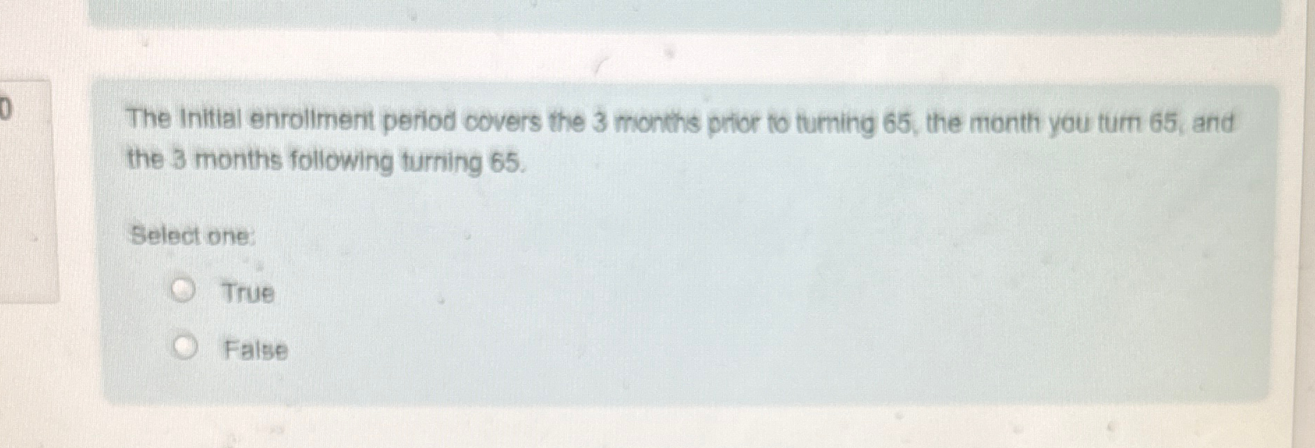 Solved The Initial enrollment period covers the 3 ﻿months | Chegg.com