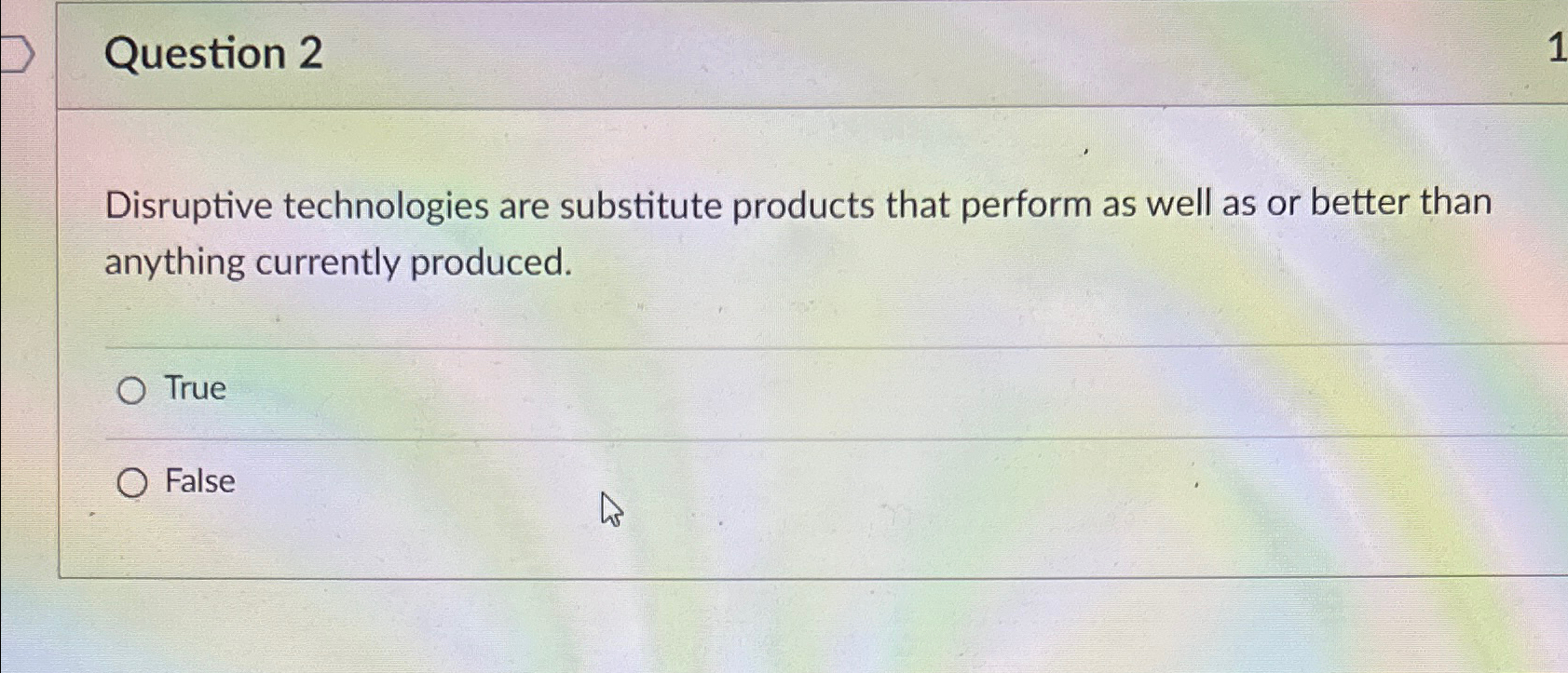 Solved Question 2Disruptive technologies are substitute | Chegg.com