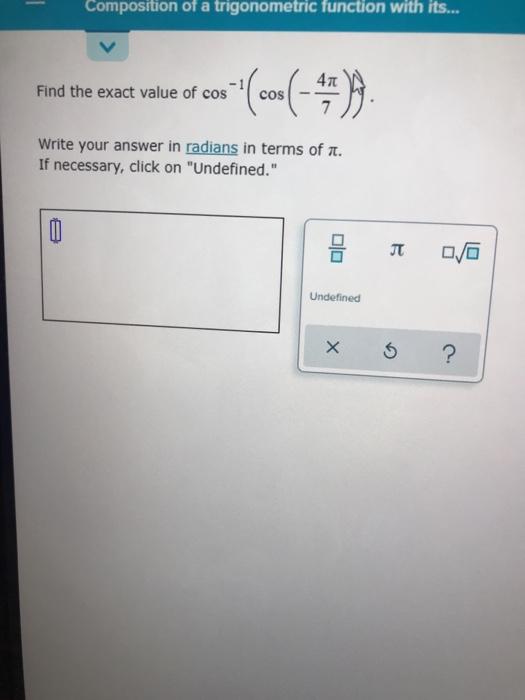 Solved Composition of a trigonometric function with its... | Chegg.com