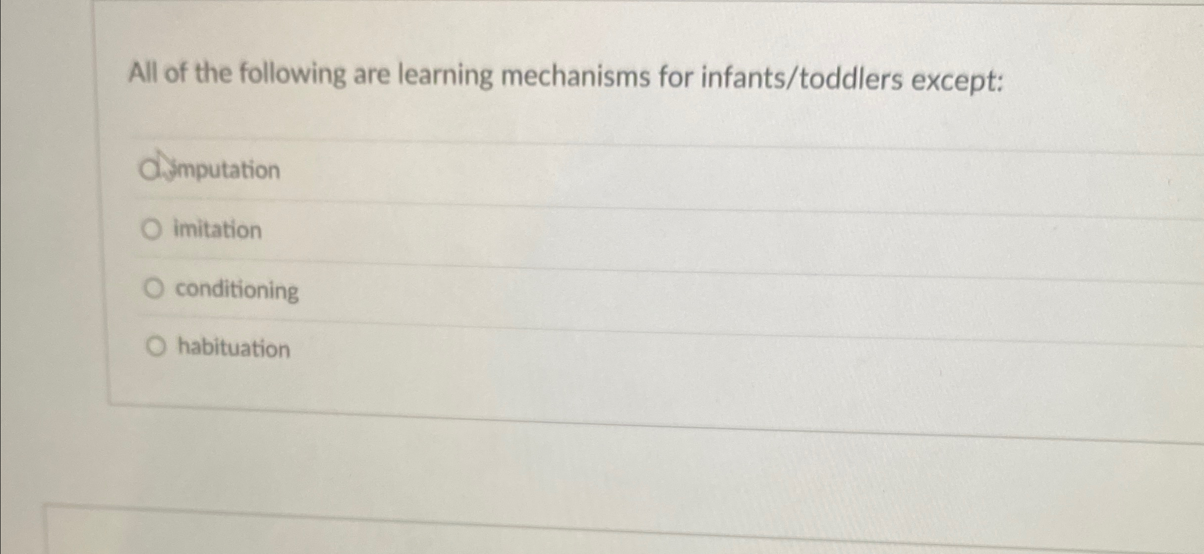 Solved All of the following are learning mechanisms for | Chegg.com