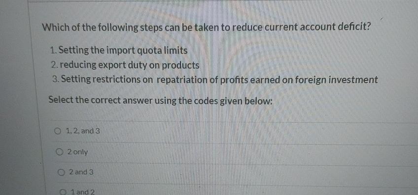 Solved Which of the following steps can be taken to reduce | Chegg.com