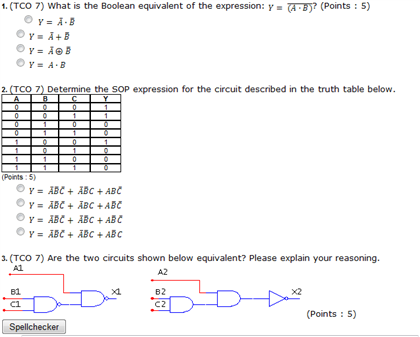 Solved What is the Boolean equivalent of the expression: Y = | Chegg.com