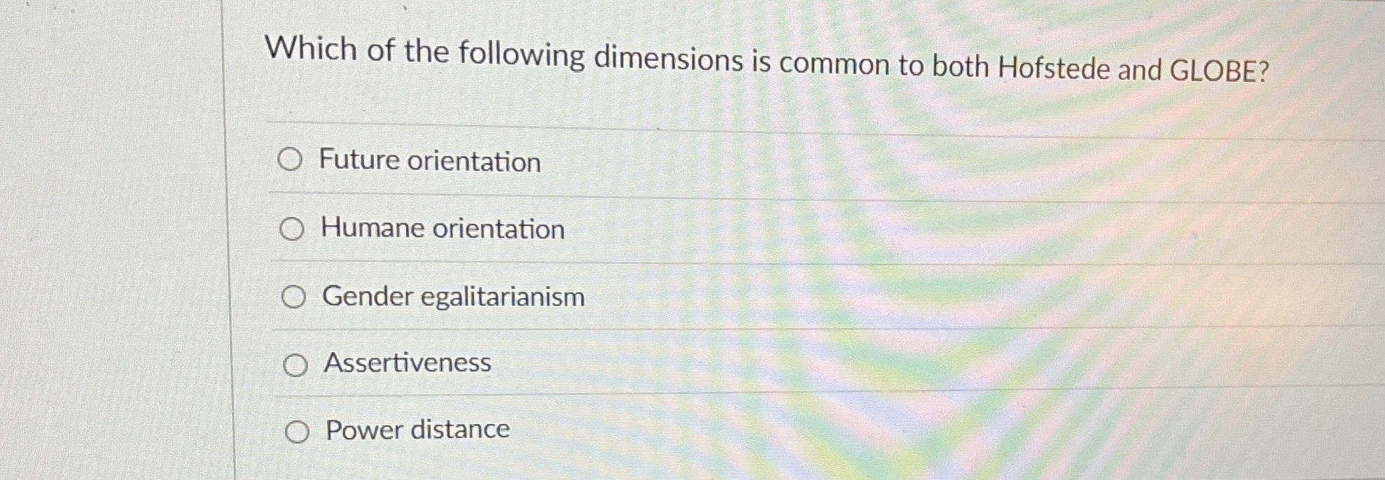 Solved Which of the following dimensions is common to both | Chegg.com