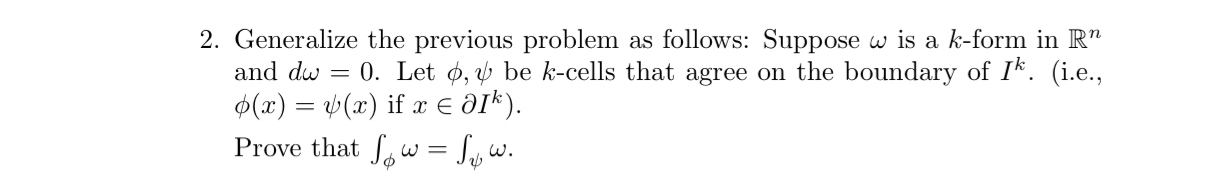 Solved Generalize the previous problem as follows: Suppose ω | Chegg.com